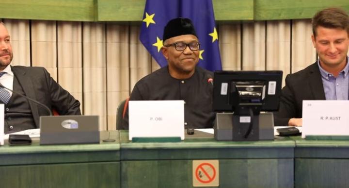 Peter Obi Challenges EU Lawmakers on Africa’s Realities, Calls for ...